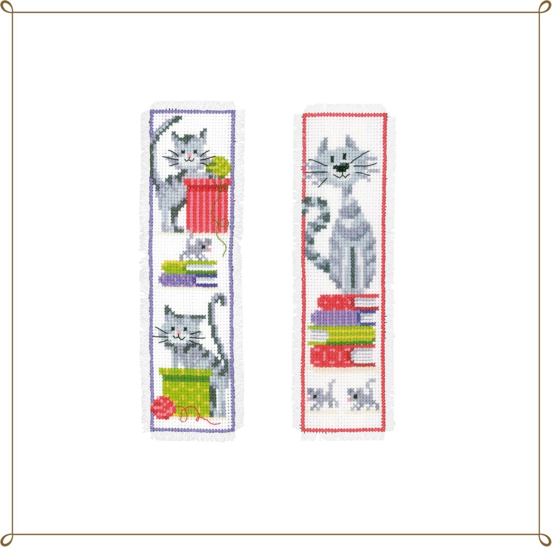 Gorgeous Fun Kitty Bookmarks. Make Your Own Pair of Cat Themed ...