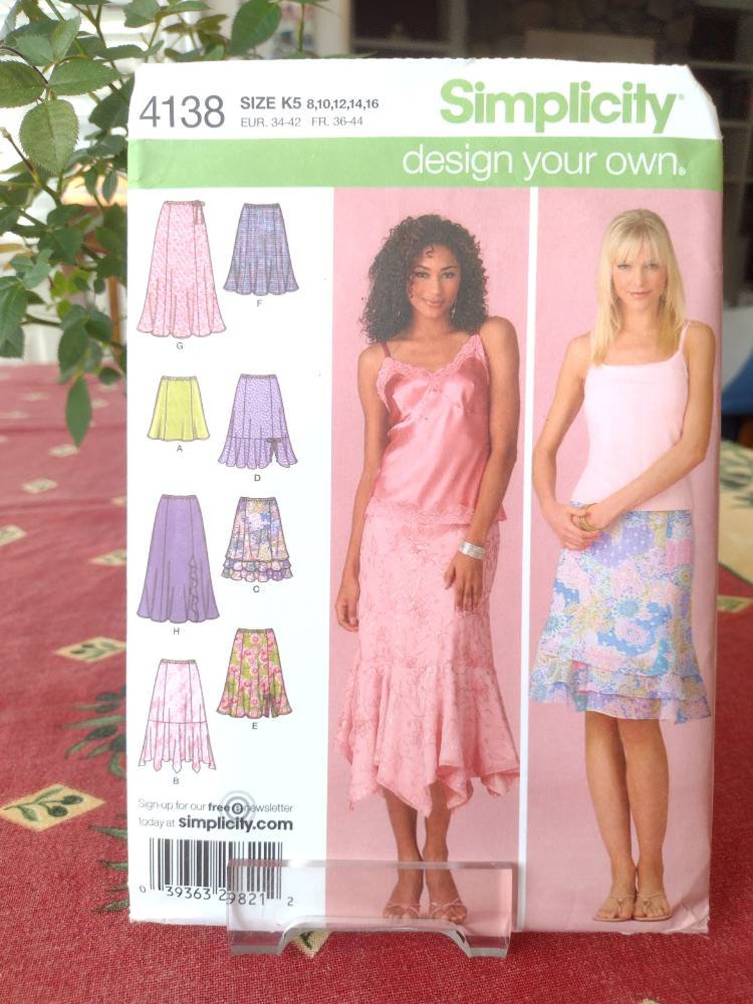 Simplicity 4138 Pattern Design Your Own, UNCUT Misses/miss Petite Skirt ...