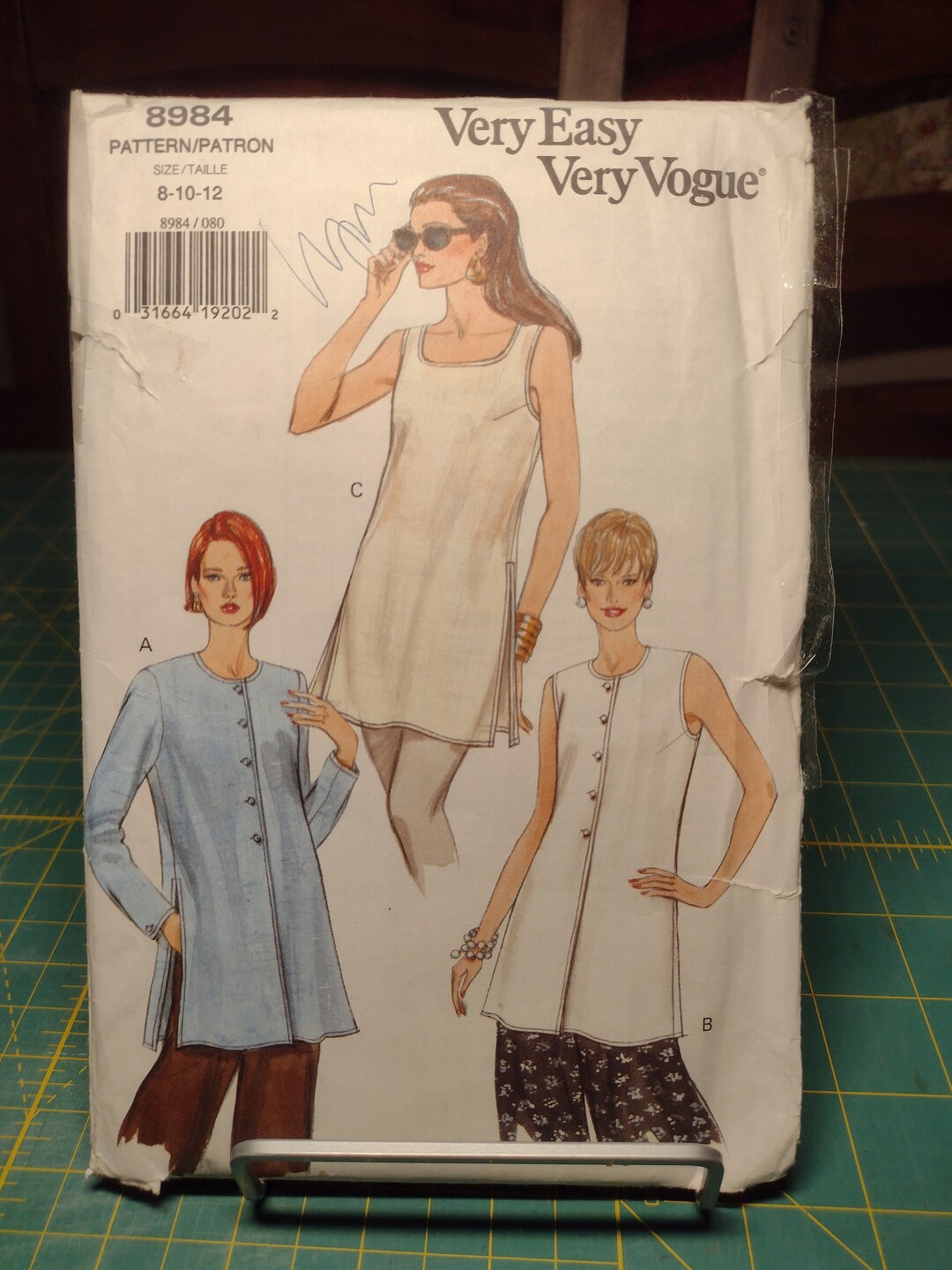 Vogue 8984 Pattern Misses Top, Very Easy, UNCUT, Size 8-10-12 Vintage ...
