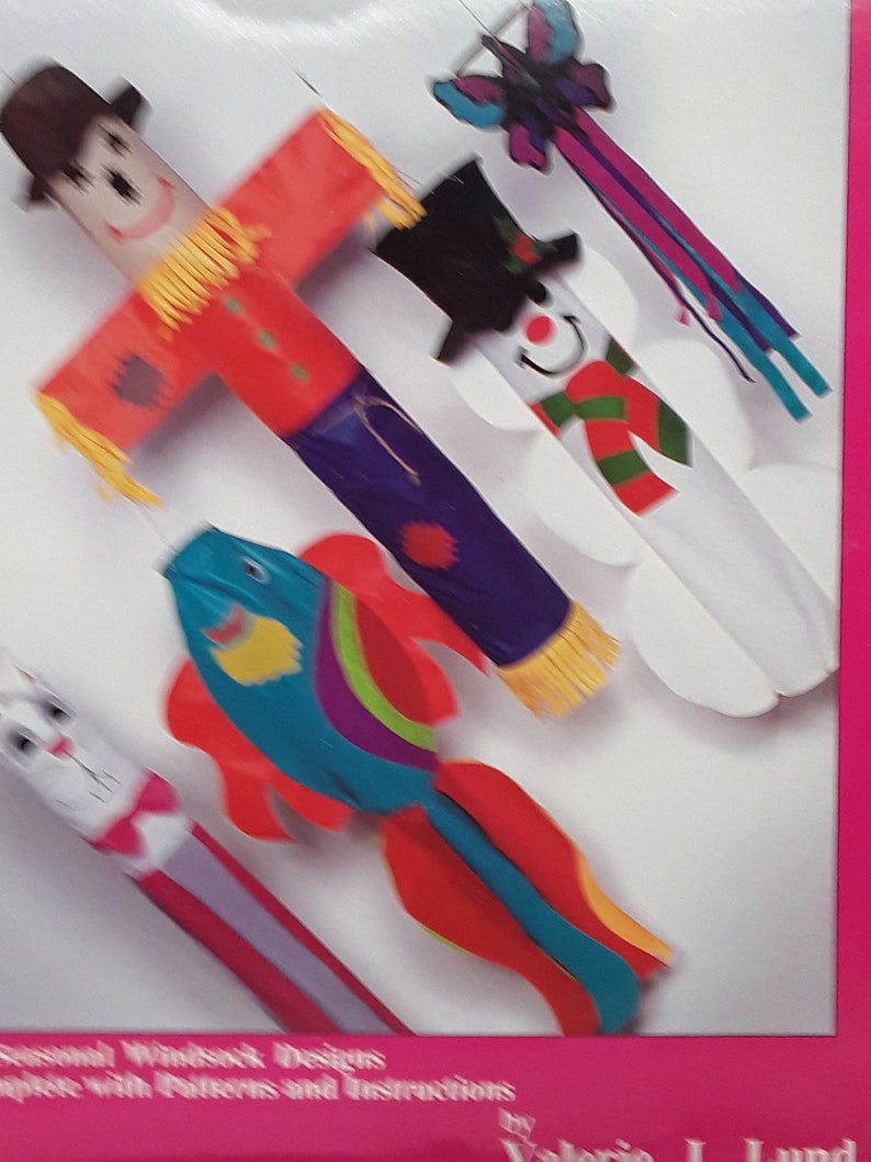 Windsock Patterns 24 Seasonal Let's Make Seasonal - Etsy