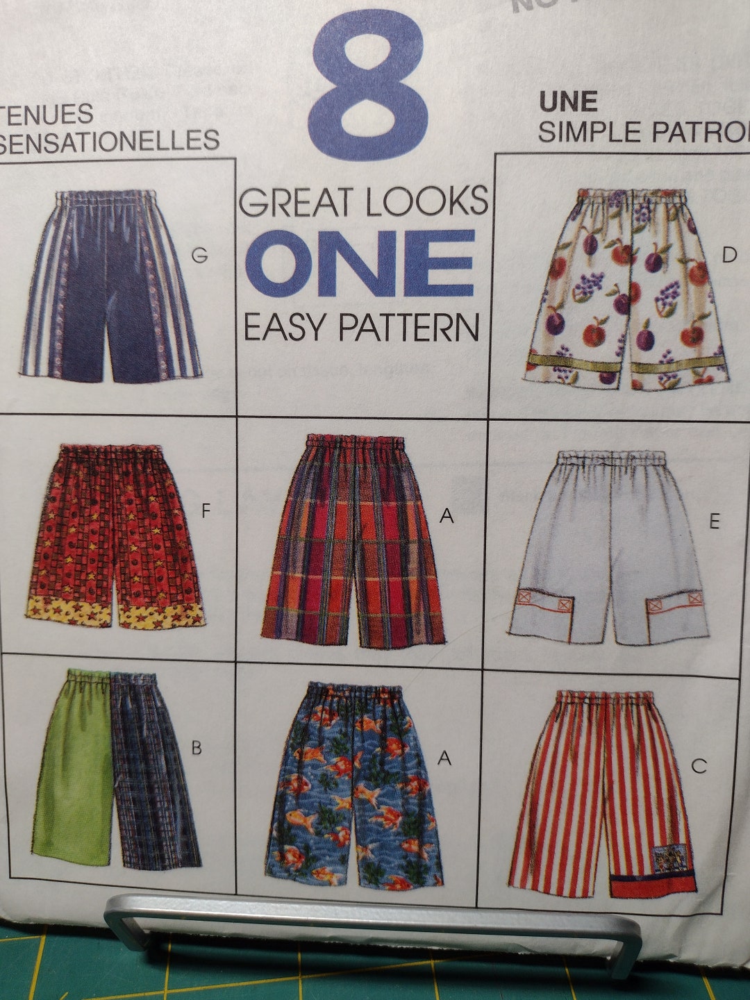 Mccall's 8228 Pattern Boys and Girls Shorts, 8 Looks, UNCUT, Size 8-10 ...