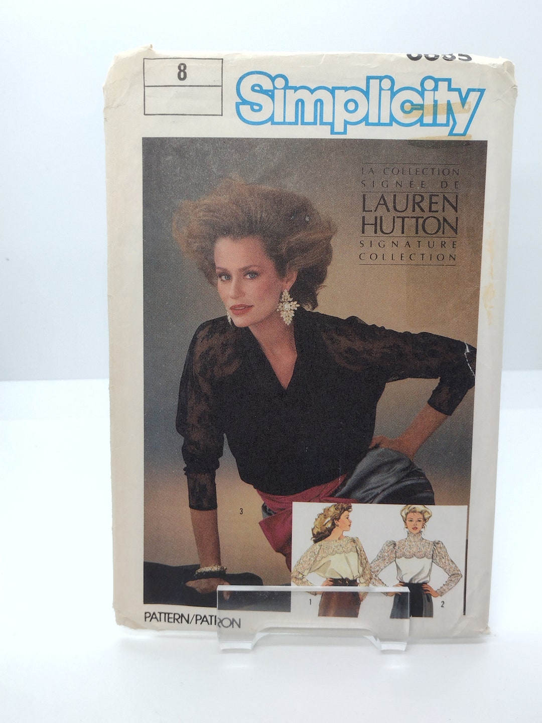Simplicity 6685 Pattern Lauren Hutton Collection Misses Set of Blouses ...