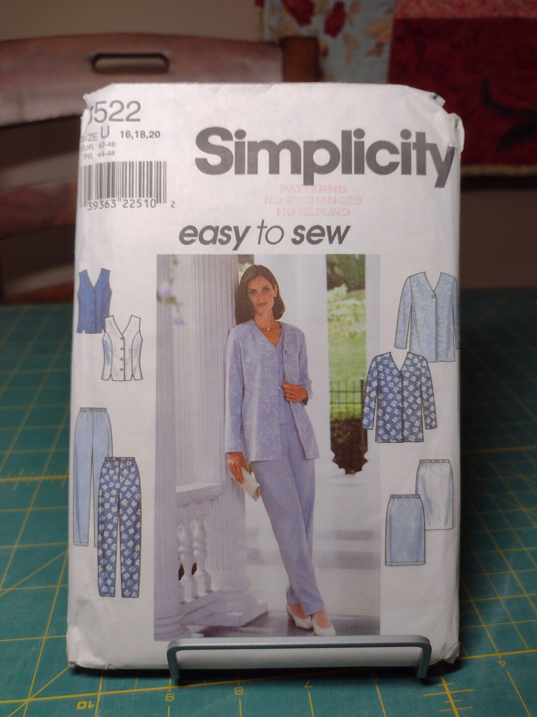 Simplicity 8522 Pattern Misses Top Jacket Skirt Pants UNCUT Sizes 16 ...