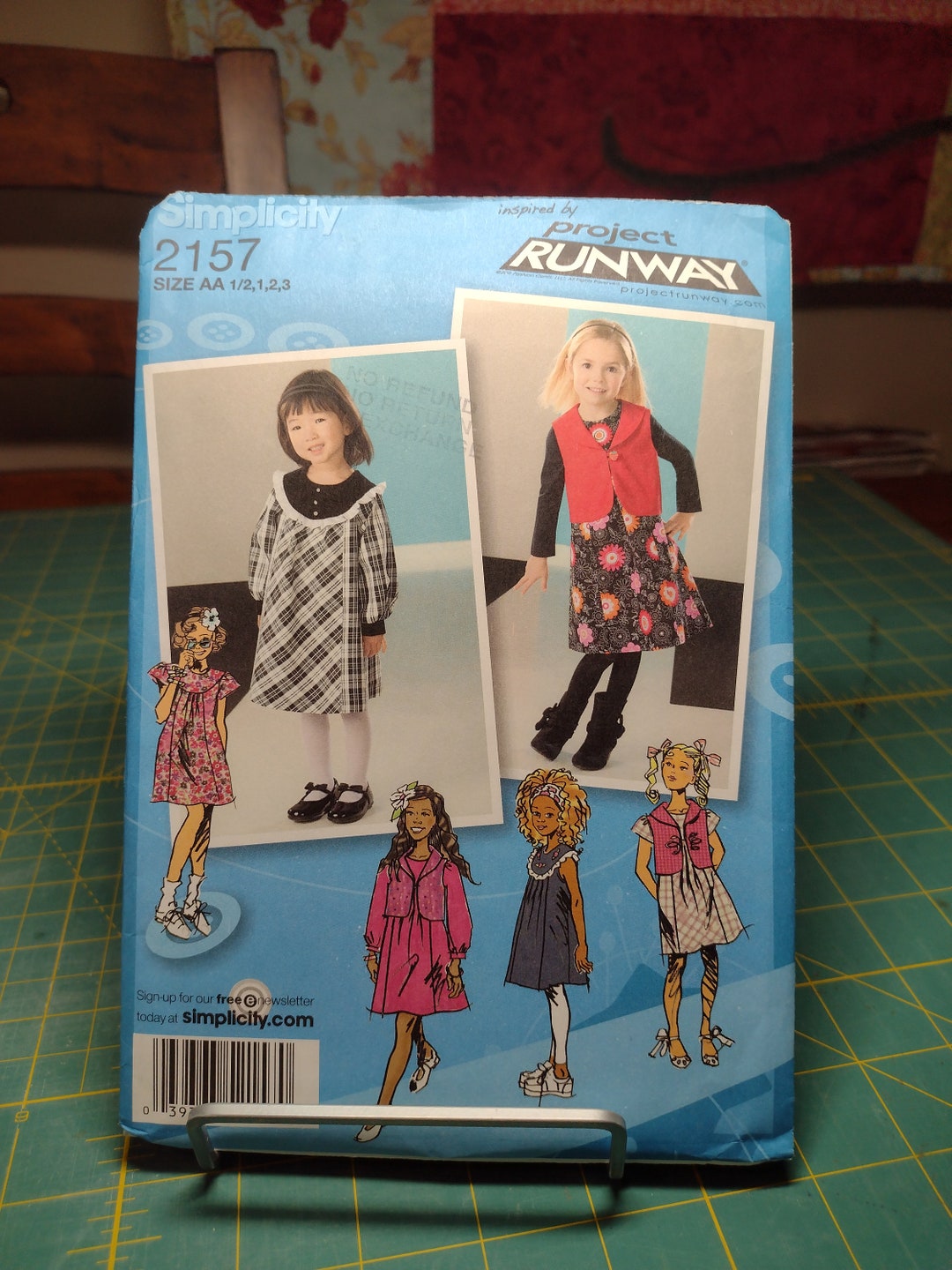 Simplicity 2157 Pattern Toddlers and Childs Dress or Jumper - Etsy Canada