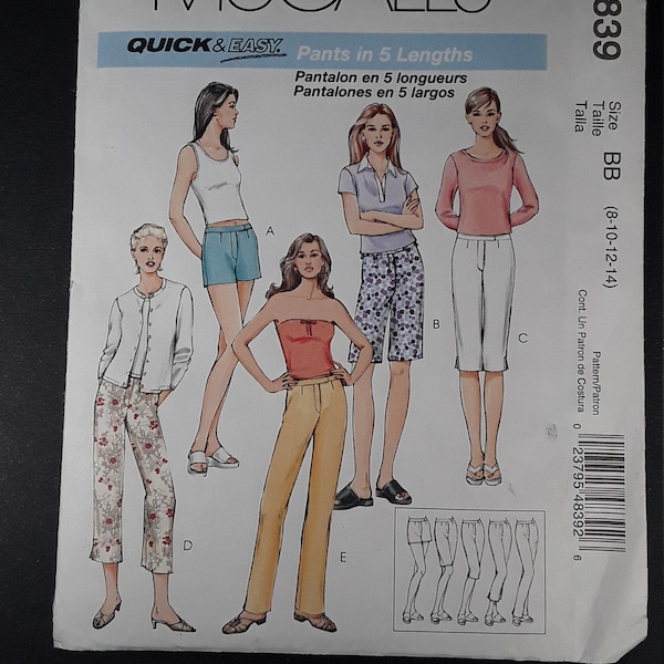 Capri Pants Pattern - Etsy