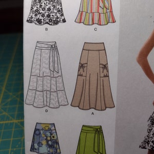 Simplicity 2655 Pattern Misses Skirts Easy to Sew 6 Styles UNCUT Sizes ...