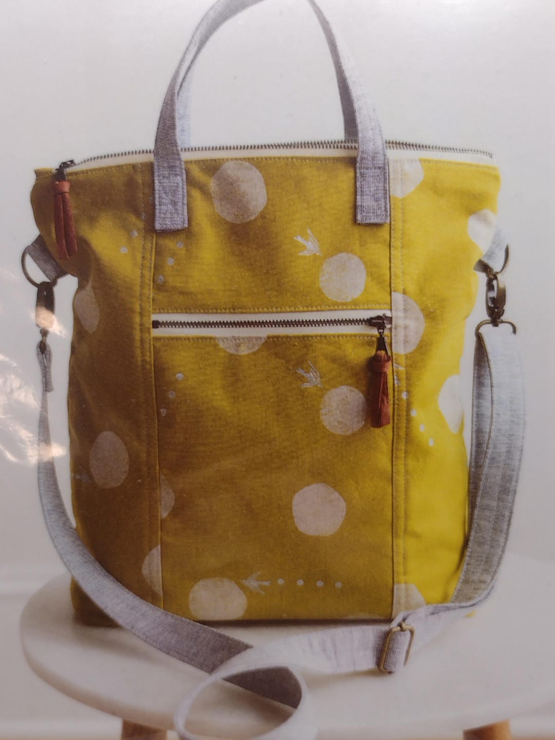 Noodlehead Anna Graham Pattern AG-544 Redwood Tote UNCUT 20.5w X 2.5d X ...