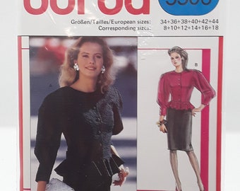 BURDA 7217 DRESS Pattern One-piece Sleeveless Dress With - Etsy