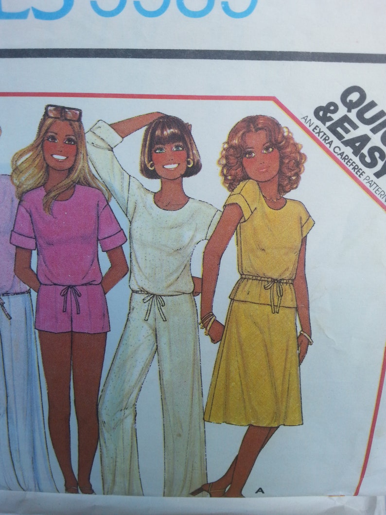 Retro 70's Pattern Mccall's 5589 Tops Pants | Etsy