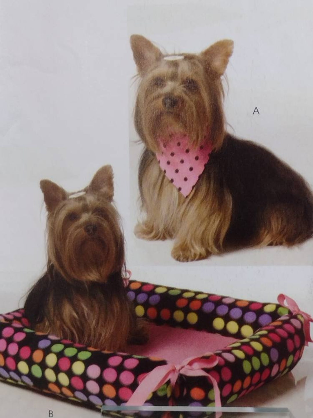 Mccall's Stitch N Save M5506 Pattern Pet Bed and Neckerchief, 3 Sizes ...