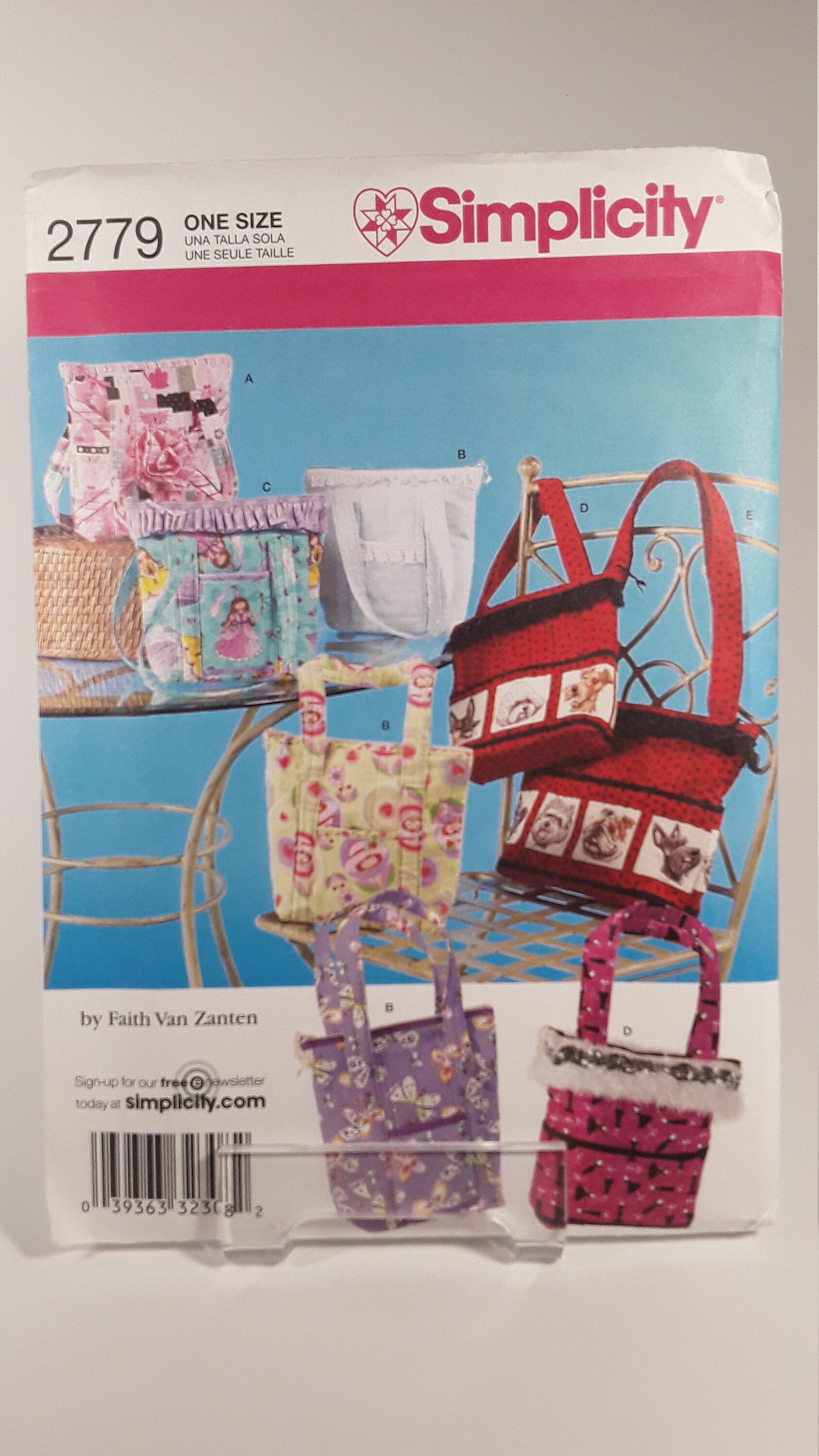 Simplicity 2779 One Size Girls Bags Pattern Birthday School - Etsy Canada