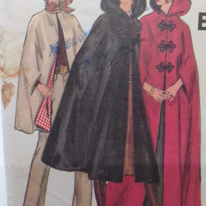 Butterick 5987 Pattern Easy Misses & Women's Cape 3 Styles UNCUT Size ...