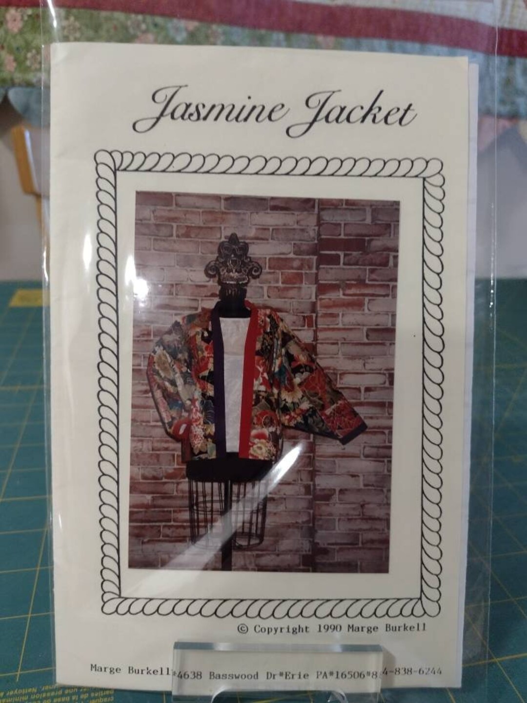 Marge Burkell Pattern Jasmine Jacket UNCUT Kimono Inspired, Size S/M L ...