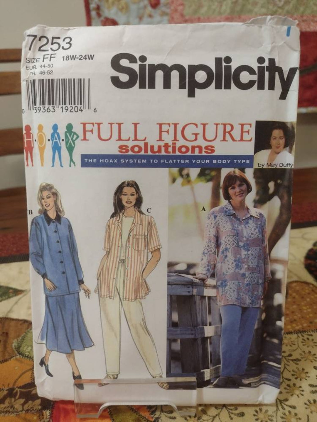 Simplicity 7253 Pattern Full Figure Solutions by Mary Duffy Womens ...