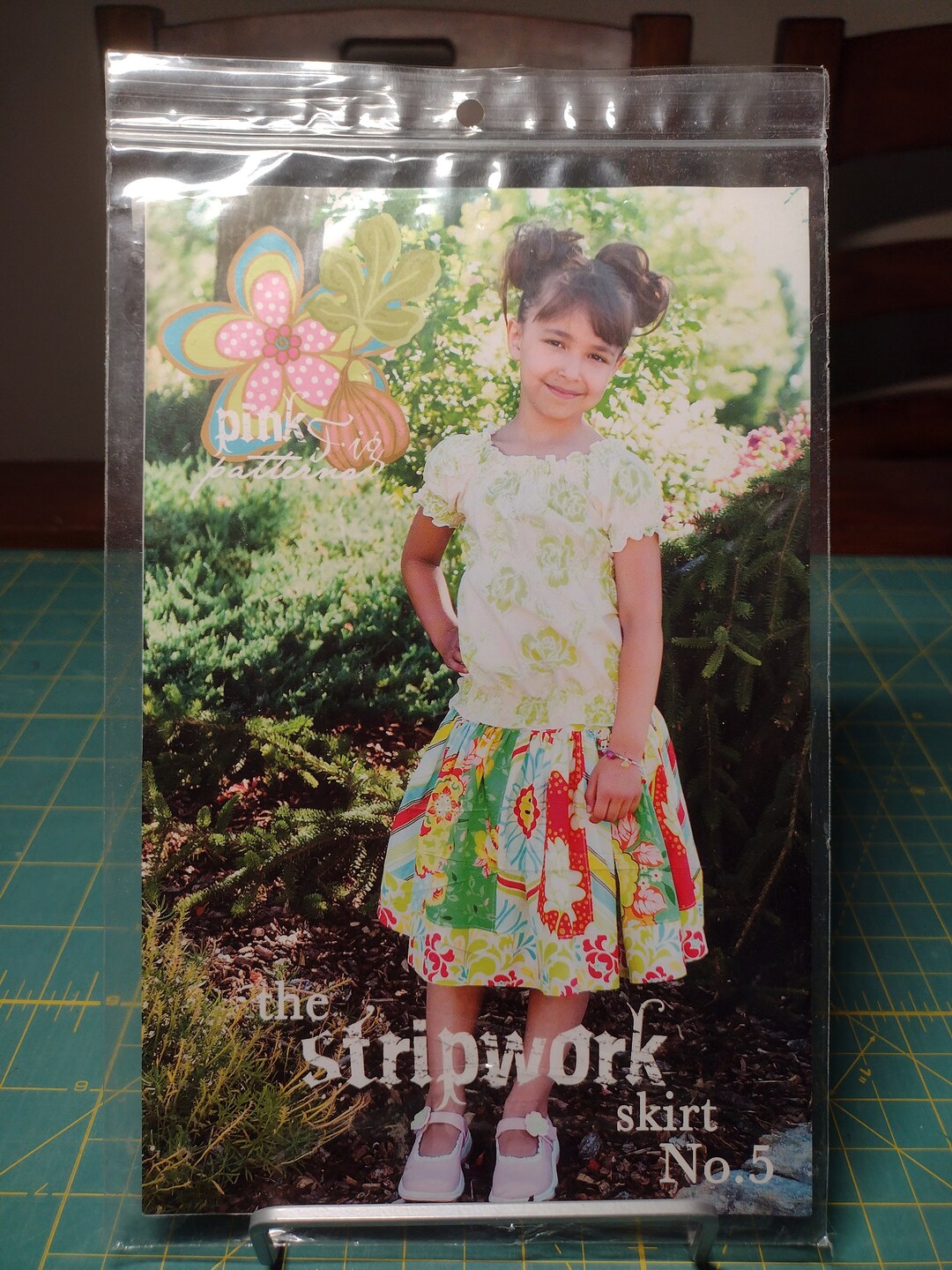 Pink Fig Patterns No 5 the Stripwork Skirt UNCUT Sizes 6 Months to 10 ...