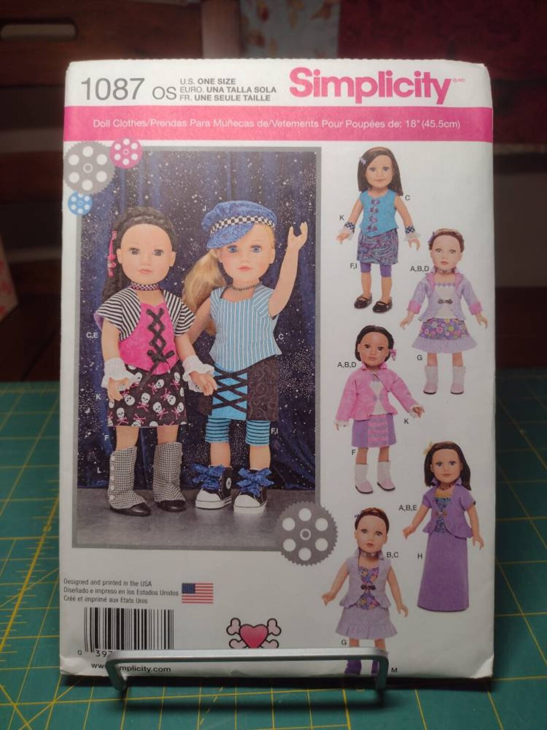 Simplicity 1087 Pattern 18 Doll Clothes UNCUT Camisole - Etsy
