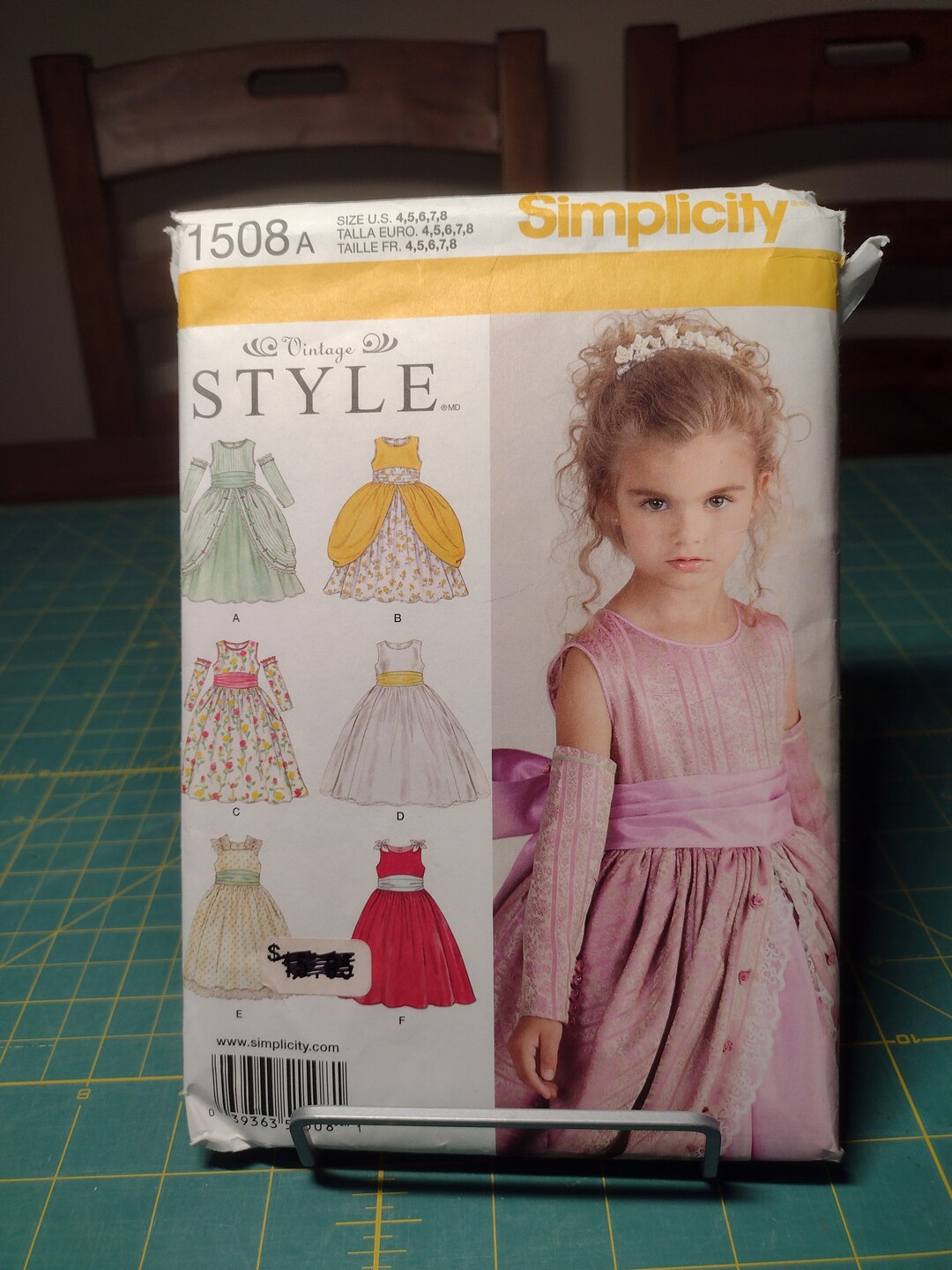Simplicity 1508 Pattern Vintage Style Childs Dress Size 4,5,6,7,8 UNCUT - Etsy