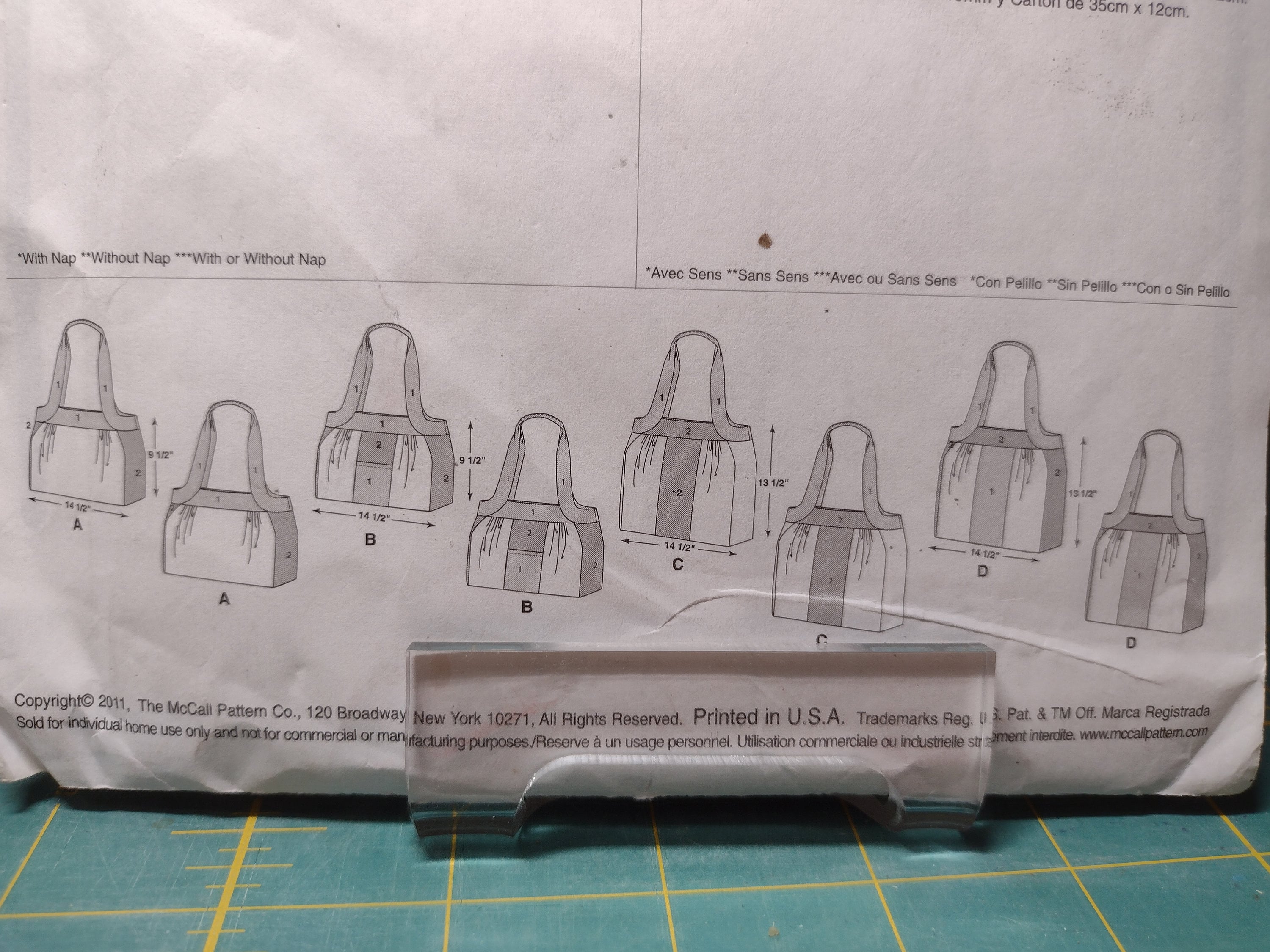 Mccall's M6335 Pattern Bags Fashion Accessory UNCUT See - Etsy