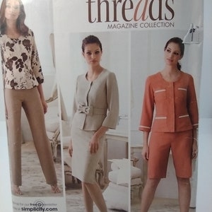 Simplicity 3845 Threads Pattern Misses/miss Petite Pants or City Shorts ...