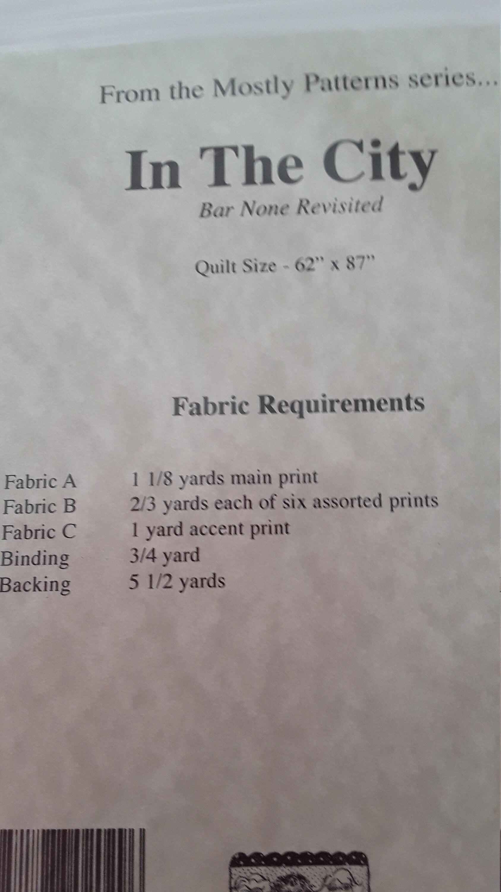 Calico Printworks Quilt Pattern in the City UNCUT - Etsy Canada