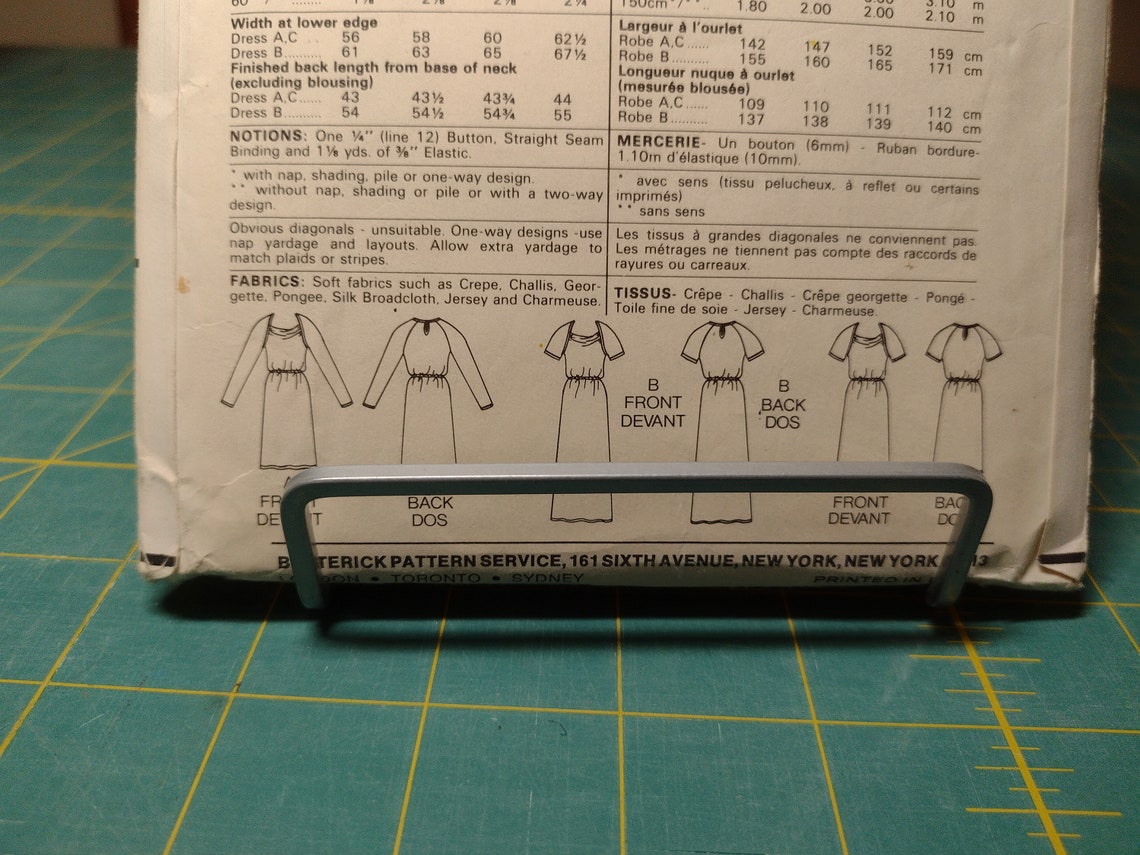 Butterick 3419/3420 Pattern Half Size Dresses UNCUT Size 20.5 Vintage ...