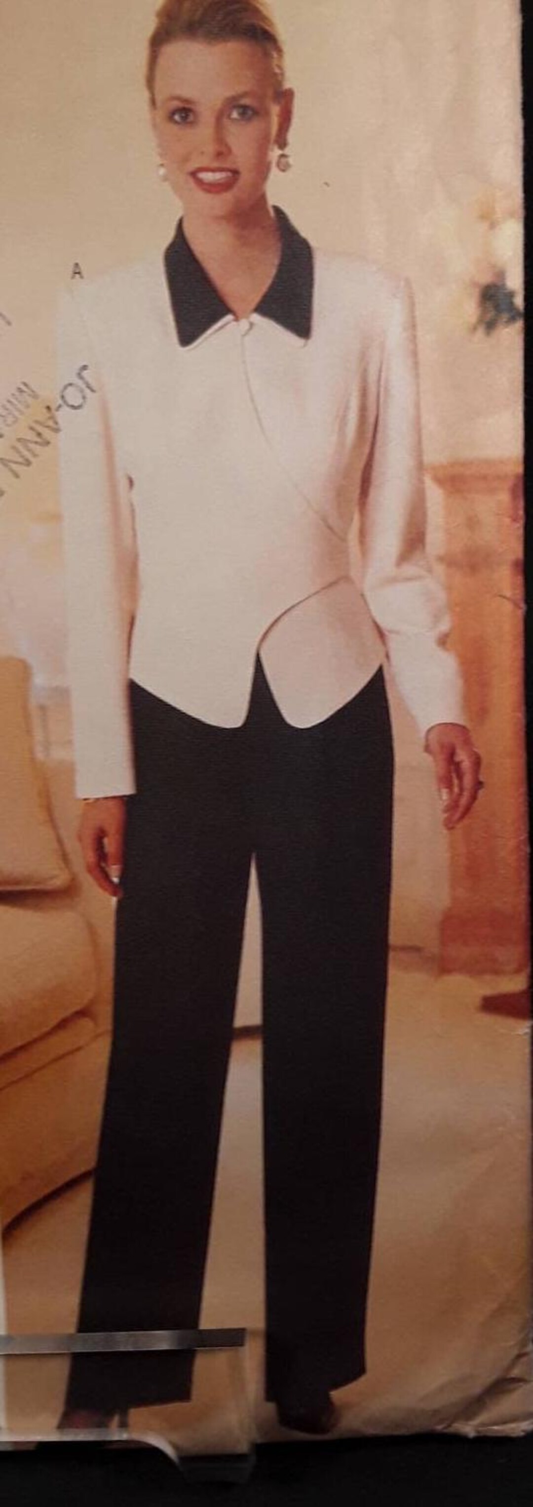 Butterick 4730 Jacket Pants Pattern, Designer David Warren, DW3, Size 6 ...