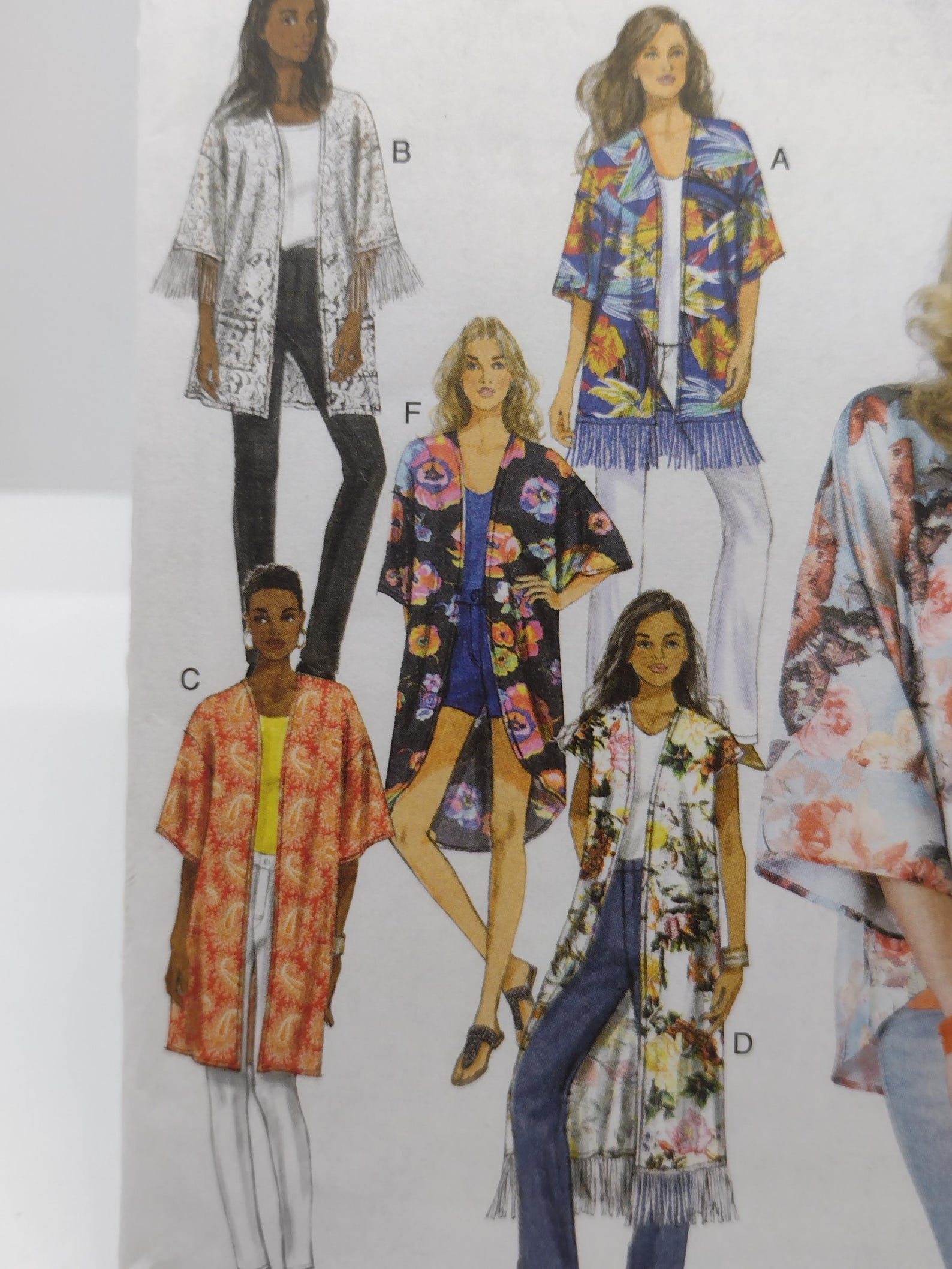Butterick B6176 Pattern Fast & Easy Misses Kimono, UNCUT, Sizes Xsm-sml ...