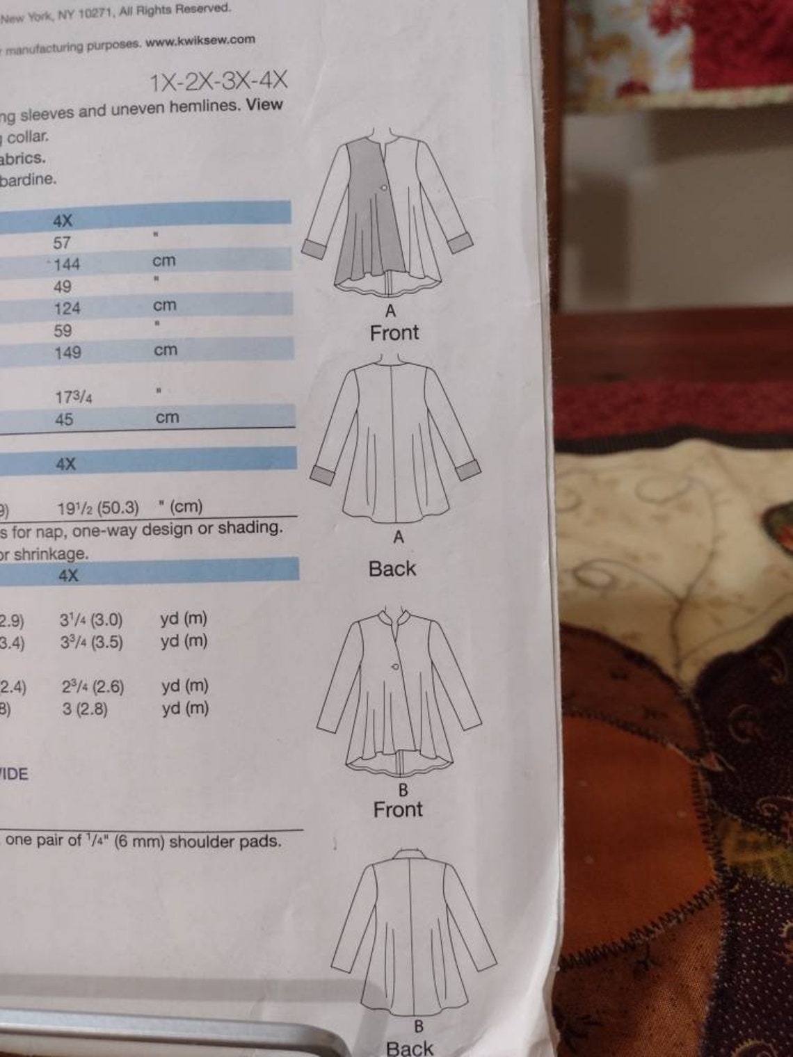 KWIK SEW K4142 Pattern Women's Jackets UNCUT Size 1X - Etsy Canada