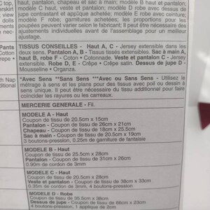 Mccall's 4064 Pattern Doll Clothes for 11.5" Dolls, Tops, Dresses ...