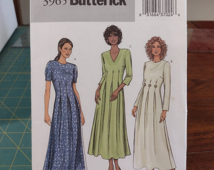 Butterick 3965 Pattern Miss,misses Petite Dress EASY UNCUT Size 8,10,12 ...