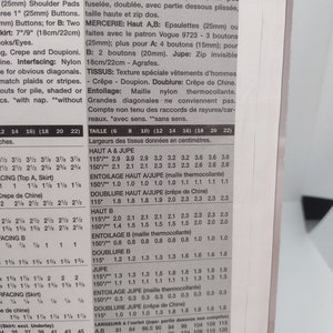 Vogue Couture 2629 Pattern Misses Top & Skirt, UNCUT, Size 12,14,16 ...