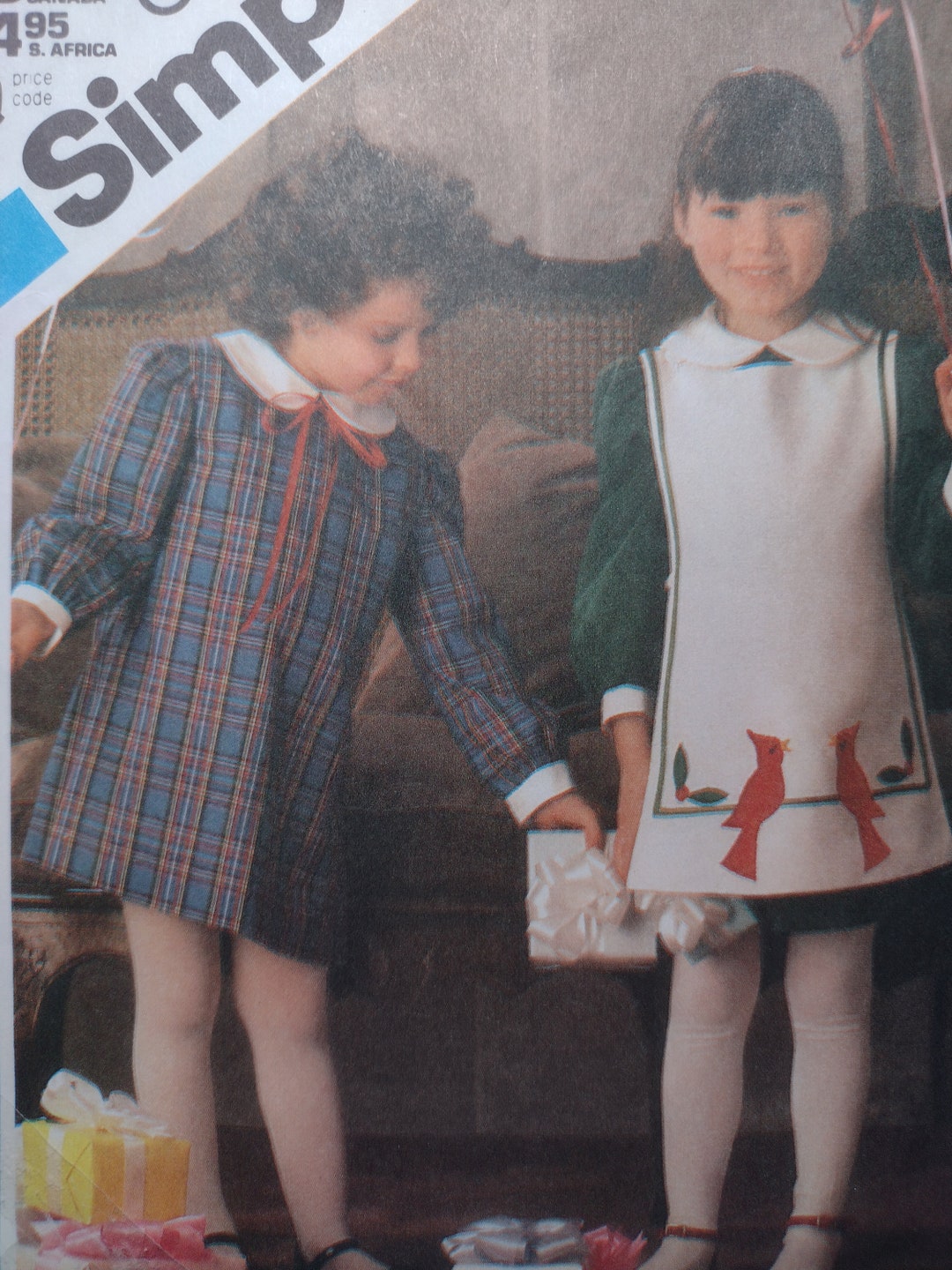 Simplicity 6606 Pattern Child's Dress and Apron UNCUT Size 5 Vintage ...