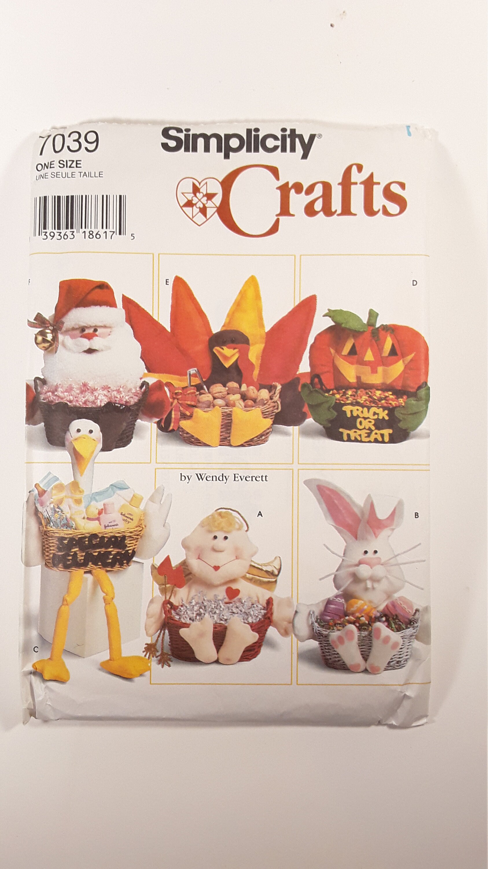 Simplicity Crafts 7039 Patterns for Seasonal Basket - Etsy
