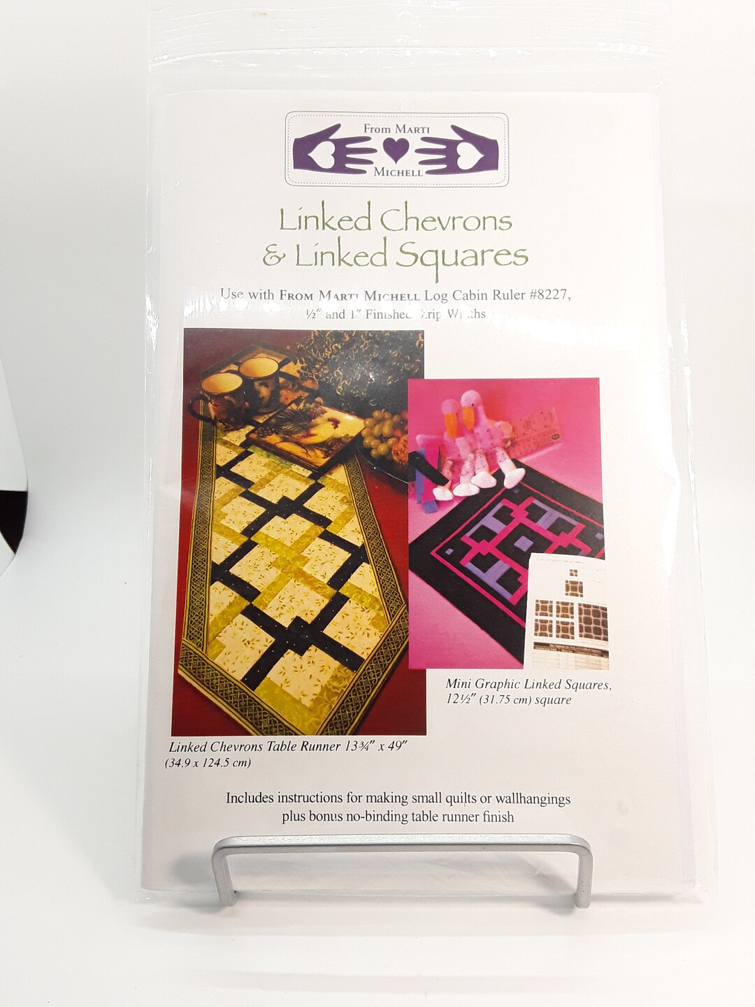 Linked Chevrons & Linked Squares Patterns Booklet, Wall Hangings, Table ...