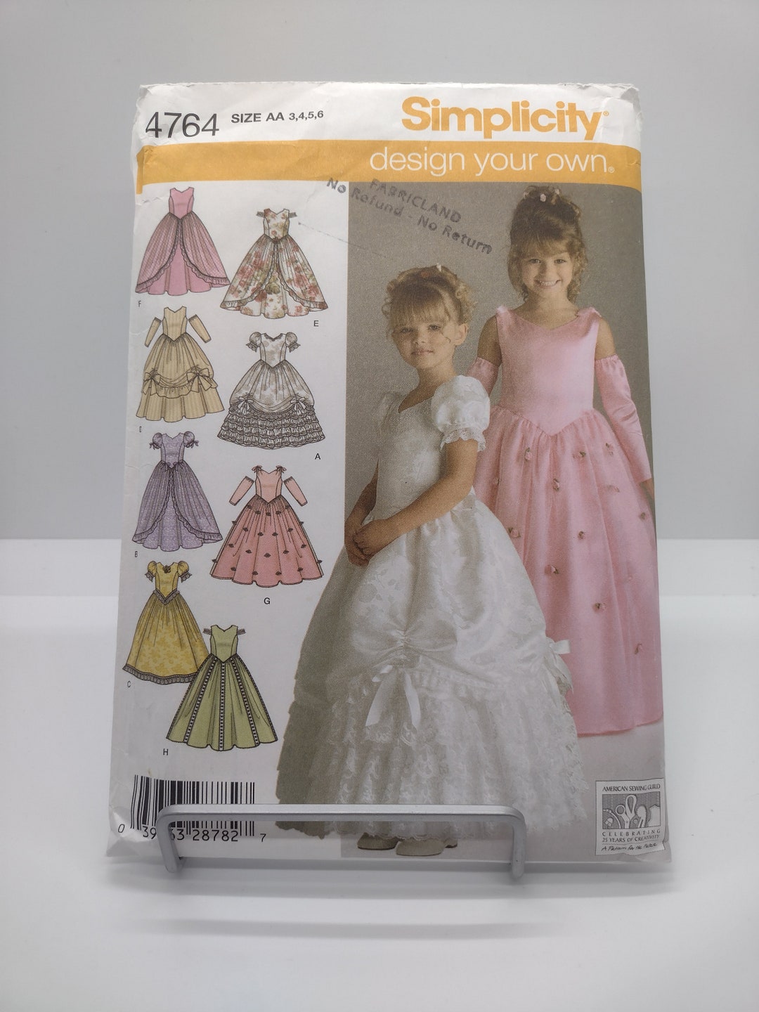 Simplicity 4764 Pattern Child's Design Your Own Special Occasion Dress ...