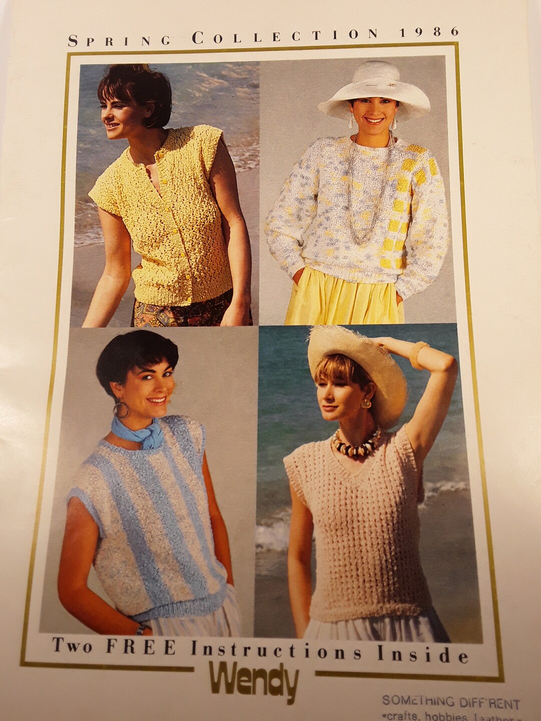 Wendy Knitting Patterns Vintage Long Sleeved Pullover Sleeveless ...