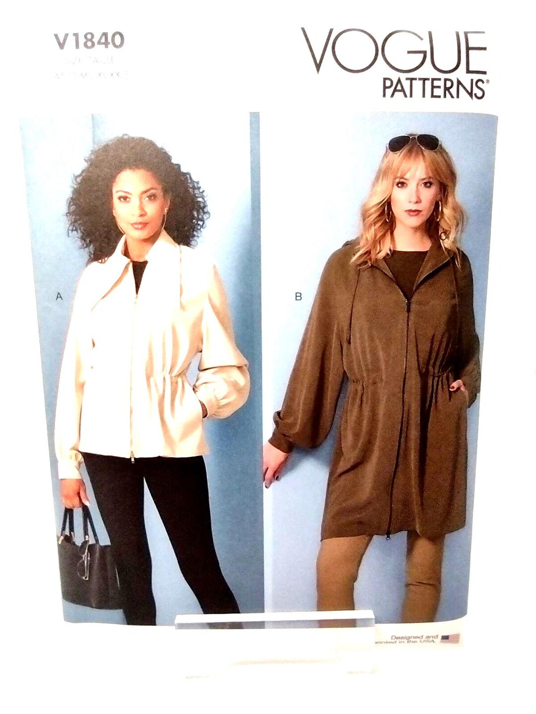 Vogue V1840 Pattern Misses Loose Fit Jacket UNCUT Sizes S - XXL - Etsy