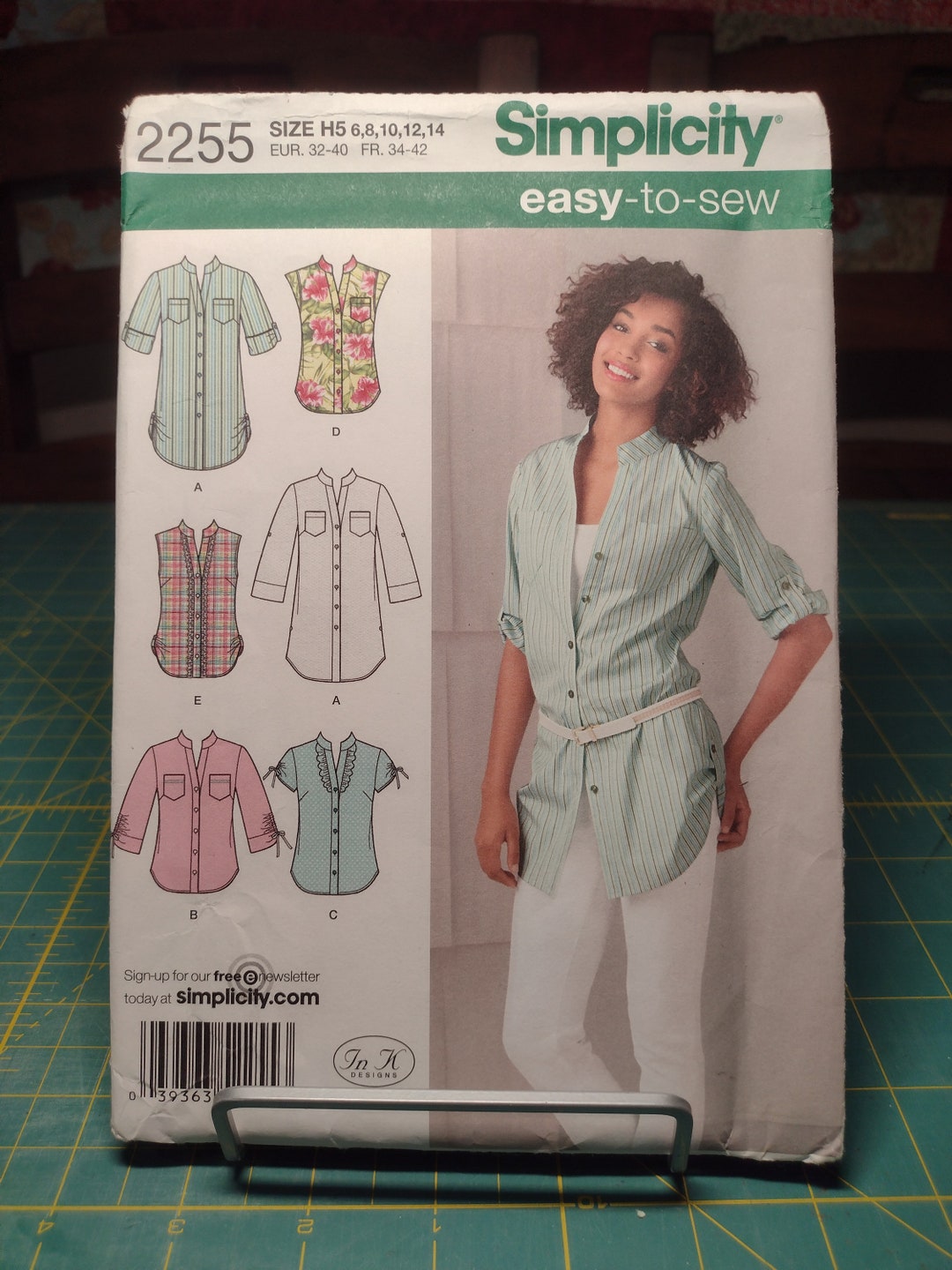 Simplicity 2255 Pattern Misses Tunic or Shirt With Sleeve Variations ...