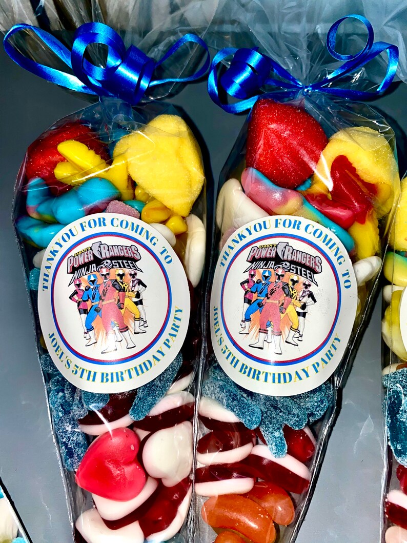 Large Pre-filled Power Ranger Transformer Personalised Party - Etsy