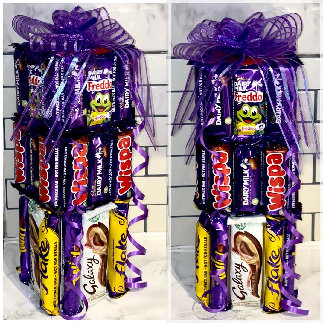 1FT Chocolate Bar Tower Cadburys Galaxy Bouquet Gift Valentines ...