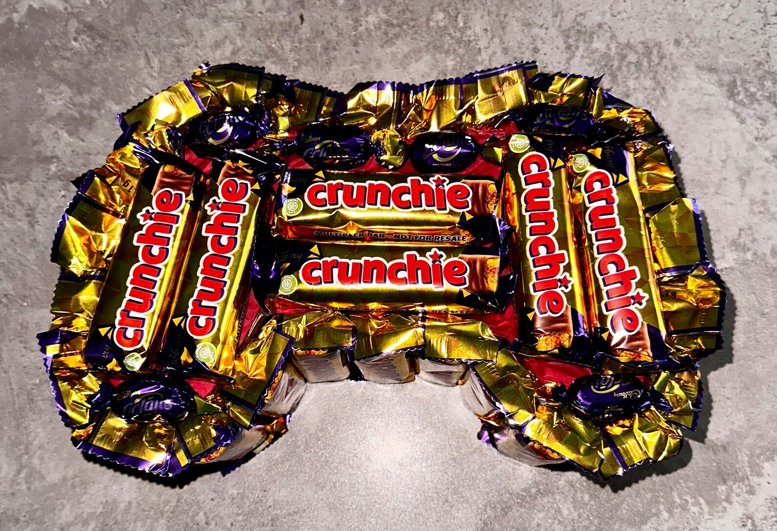 Crunchie Cadburys Chocolate Gaming Controller Shape Gamer Bouquet ...