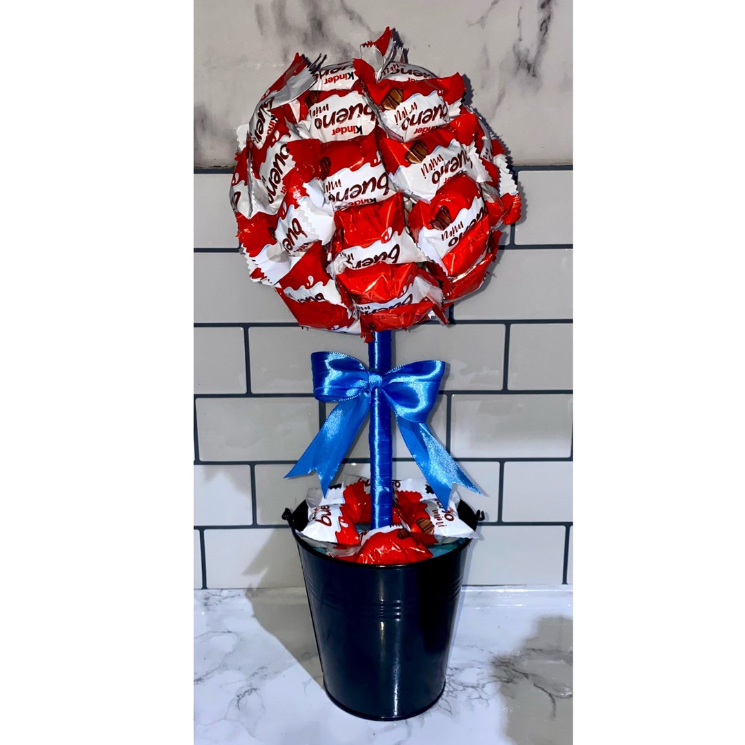 Kinder Bueno Minis Chocolate Sweet Tree Bow Bouquet Fathers Day Dad ...