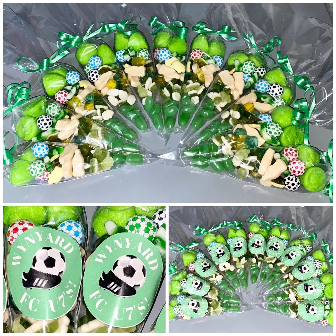 Large Pre-filled Personalised Football Footy Soccer Party Sweet ...
