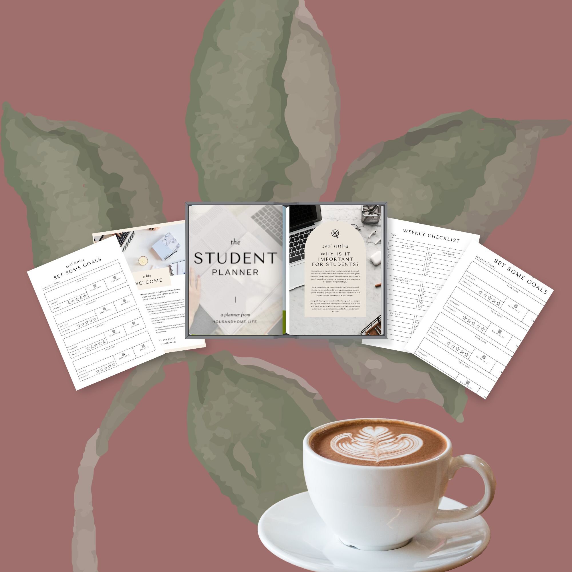 Digital Student Planner, Printable - Etsy