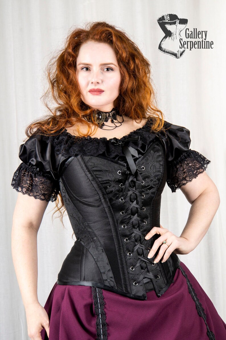 Turn of the Century Front Laced Over Bust Corset - Etsy
