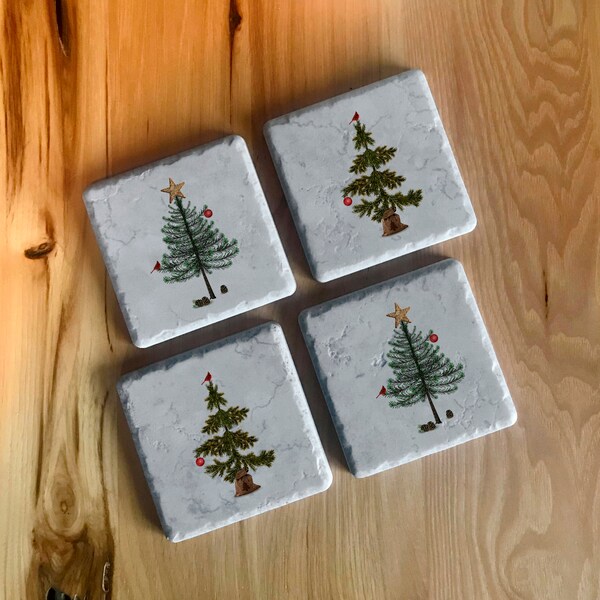 Christmas Coasters - Etsy