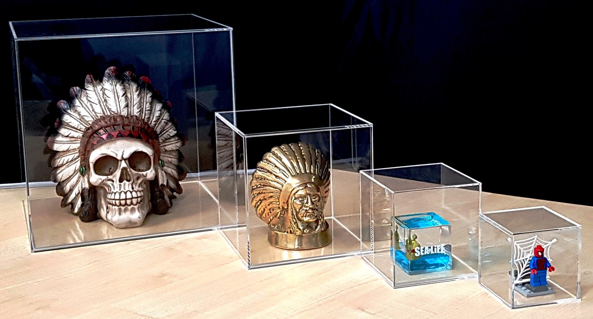 Clear Acrylic Perspex Cube Display Case Without Base - Etsy UK