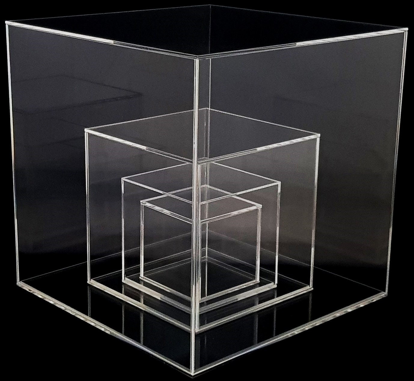 Clear Acrylic Perspex Cube Display Case Without Base - Etsy UK