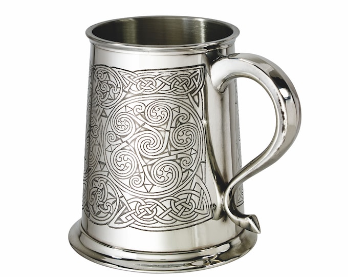Celtic Spirals 1 Pint Wentworth Pewter Tankard - Etsy Australia