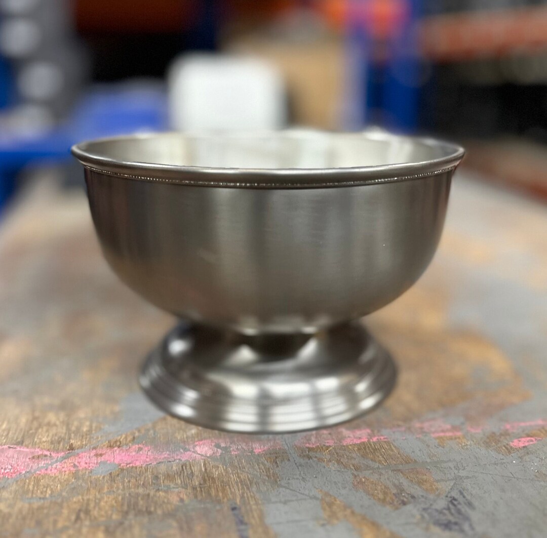 Large Pewter Bowl Fruit Bowl Punch Bowl Table Center Peice Wentworth ...